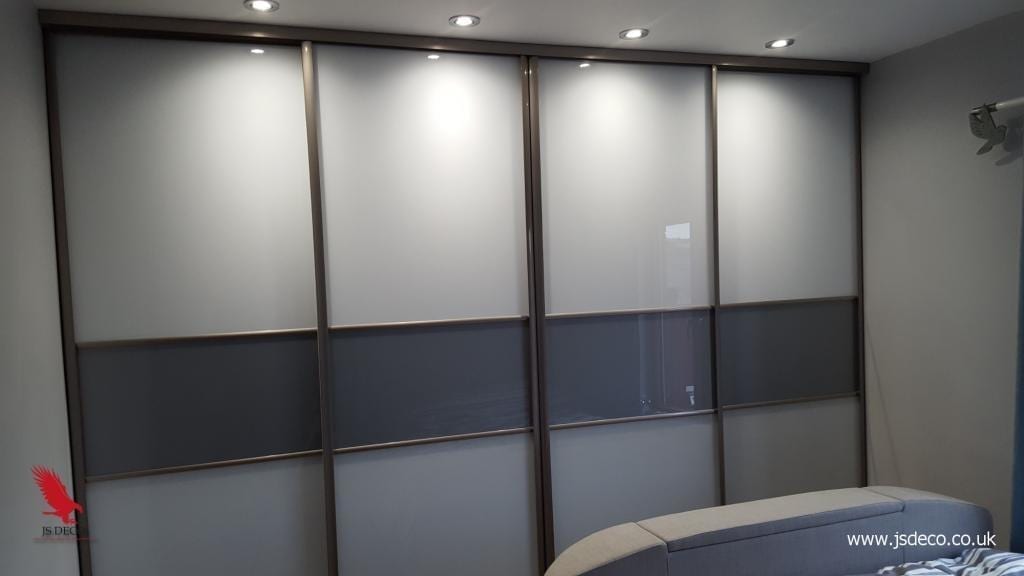High Gloss Fitted Sliding Wardrobe Halifax Js Deco
