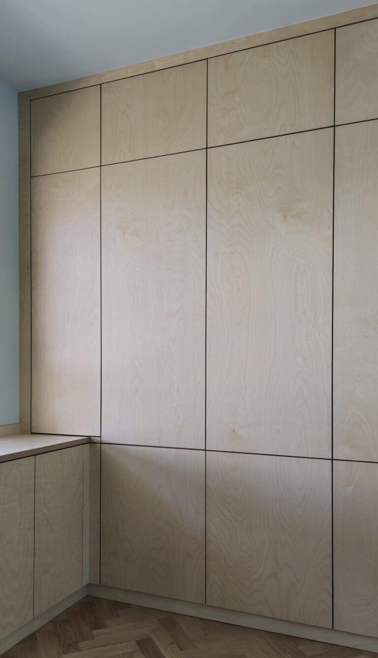Bespoke Birch Plywood Wardrobe Project